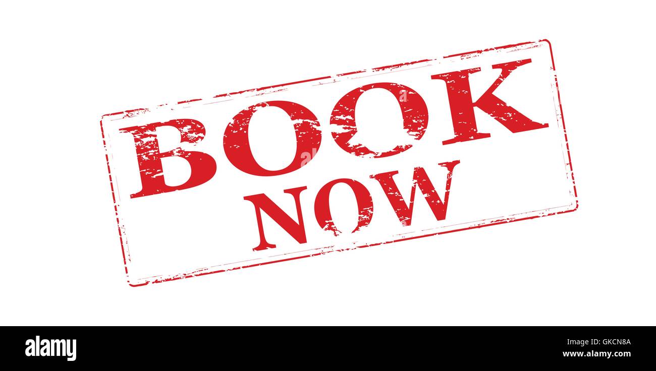 Book now stamp hi-res stock photography and images - Alamy