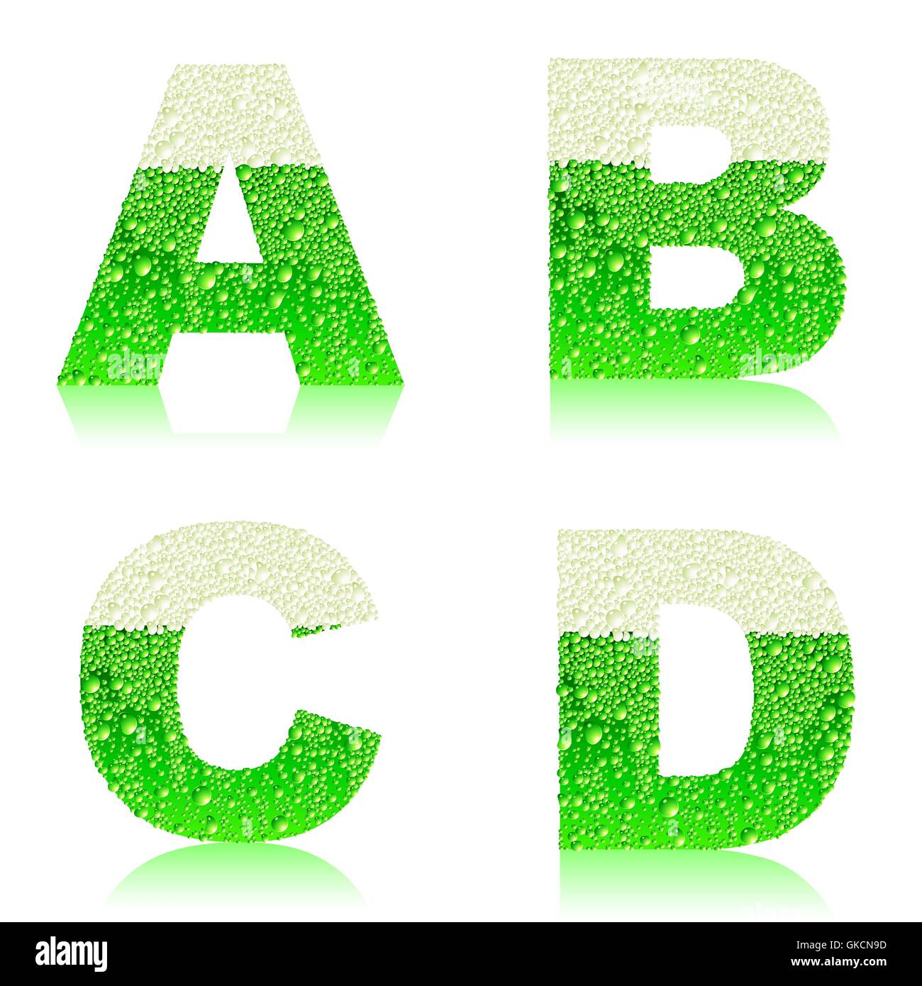 Green alphabet c hi-res stock photography and images - Alamy