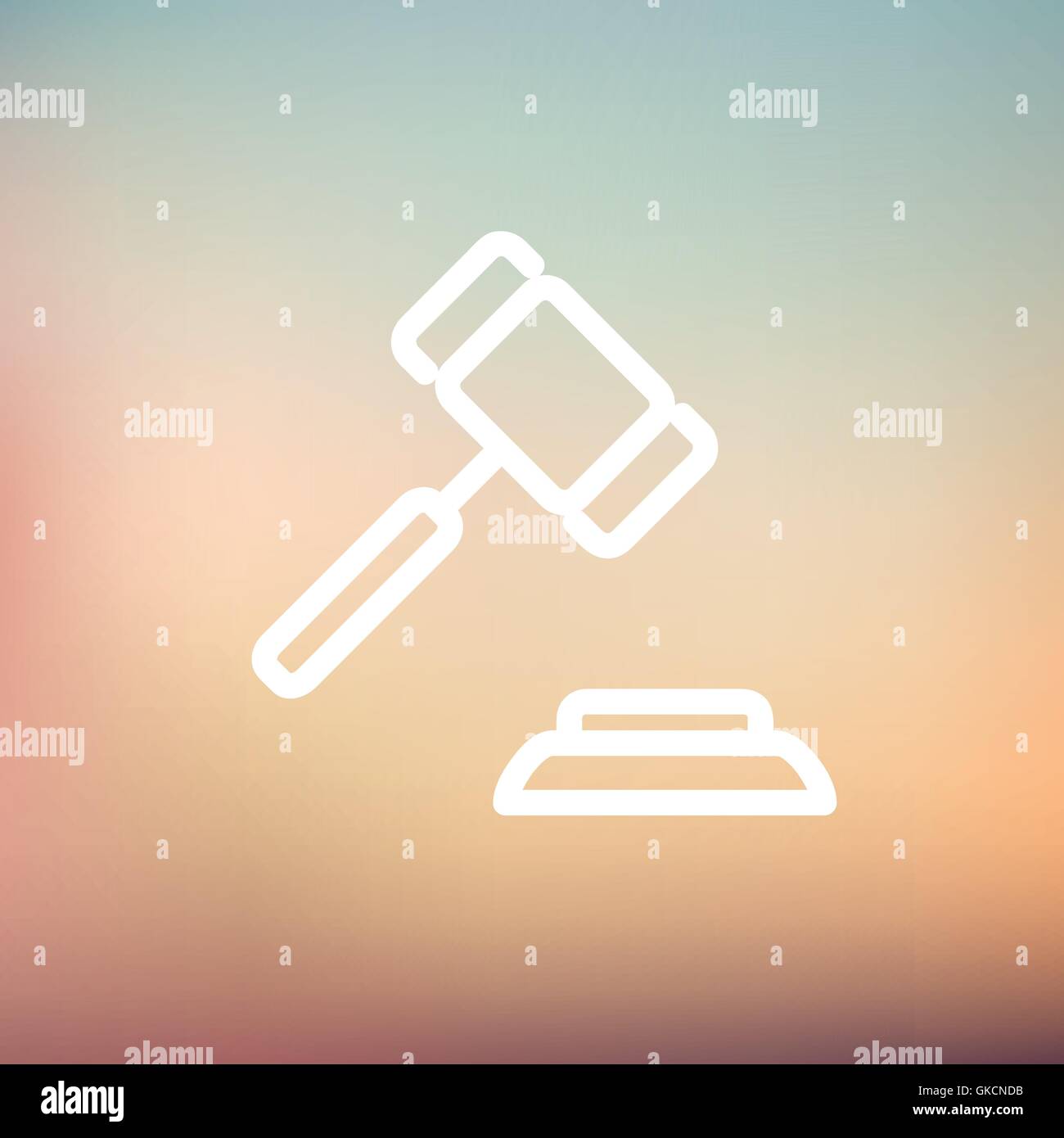 Gavel symbol Stock Vector Images - Alamy
