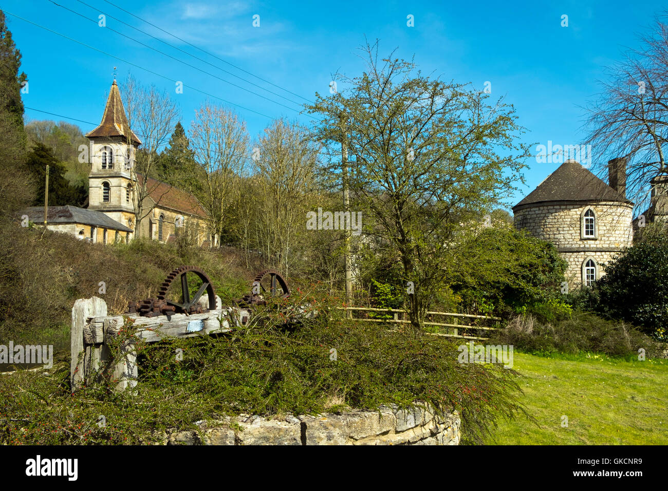 Spring sunshine on the improved Thames & Severn Canal project at ...