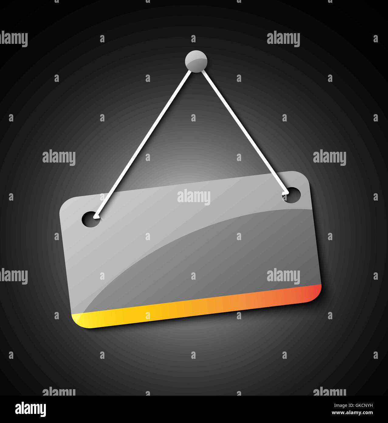 Blank hanging sign for your text on an abstract background Stock Vector ...