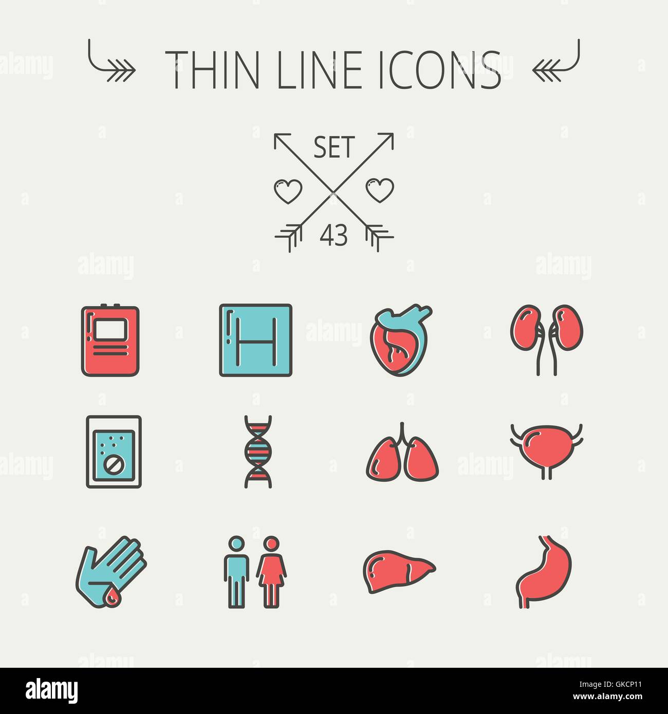 Set brain line icon Stock Vector Images - Alamy