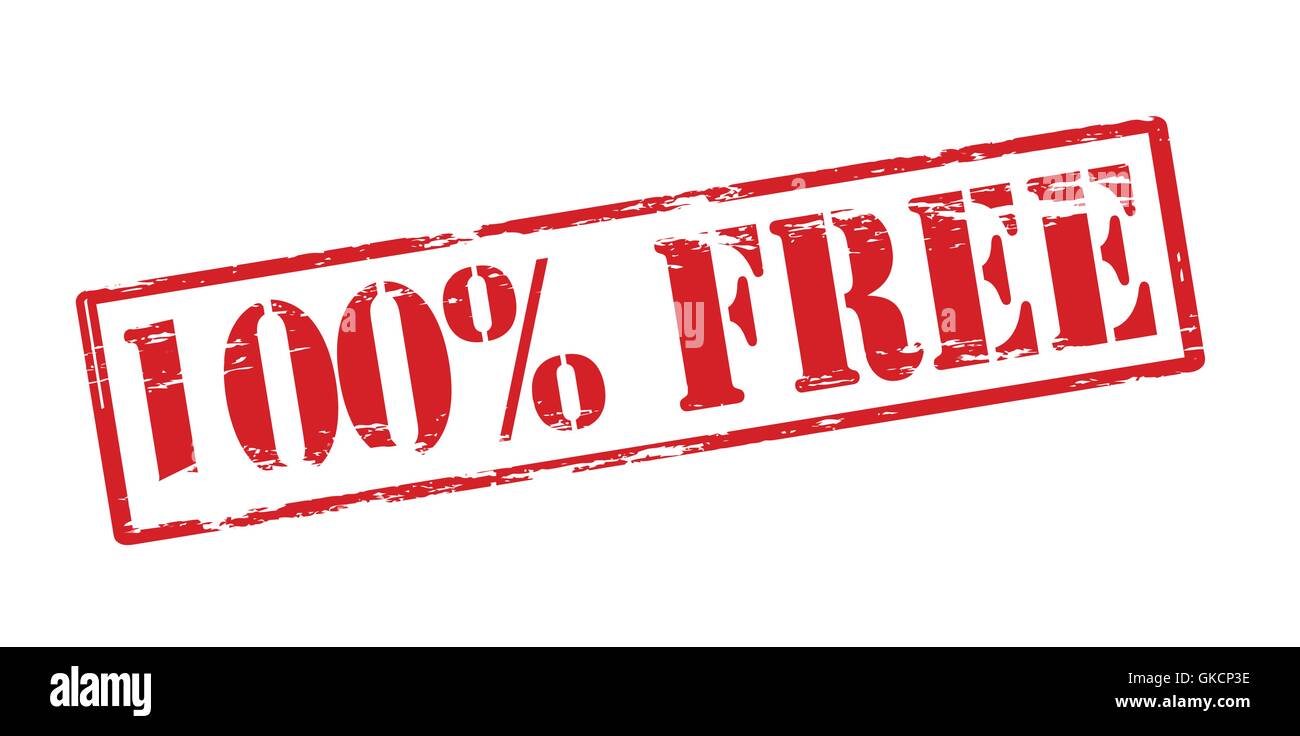 One hundred percent free Stock Vector Image & Art - Alamy