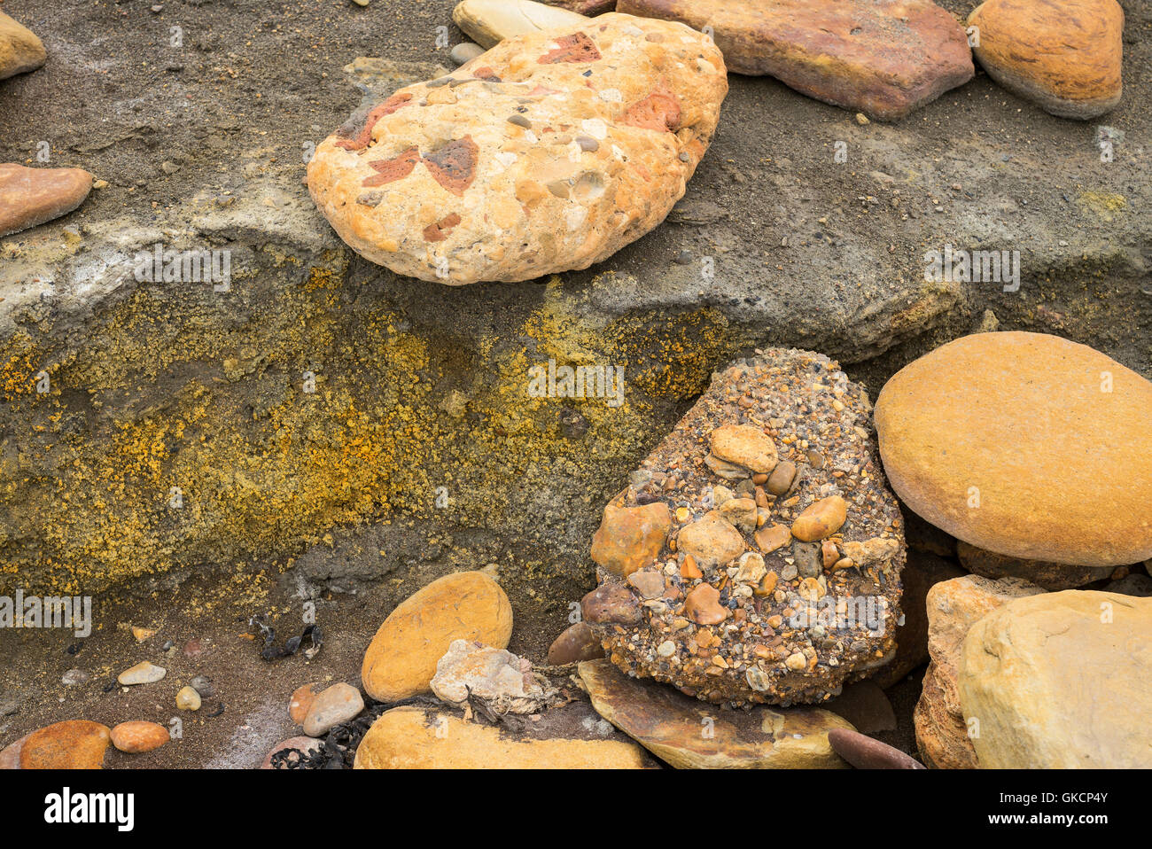 Yellow Magnesian Limestone rocks and ground pollution from the residue ...
