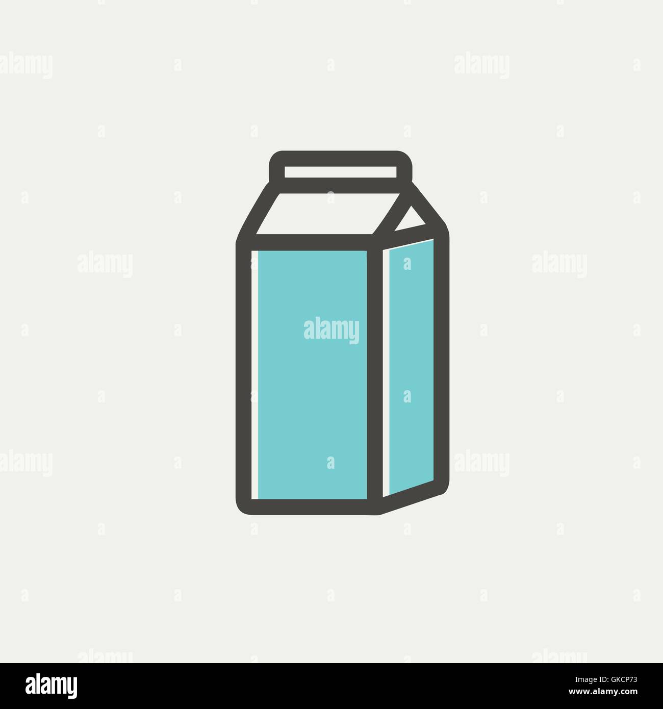 Milk in box Stock Vector Images - Alamy