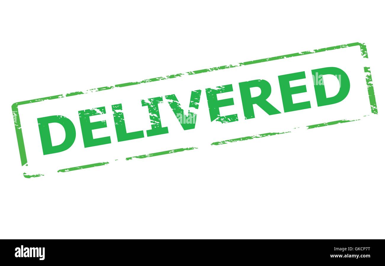 Delivered word Stock Vector Images - Alamy
