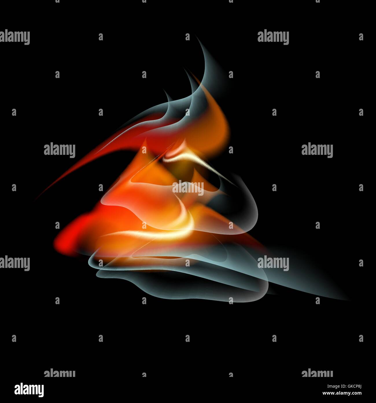 Burn flame fire vector abstract background Stock Vector Image & Art - Alamy