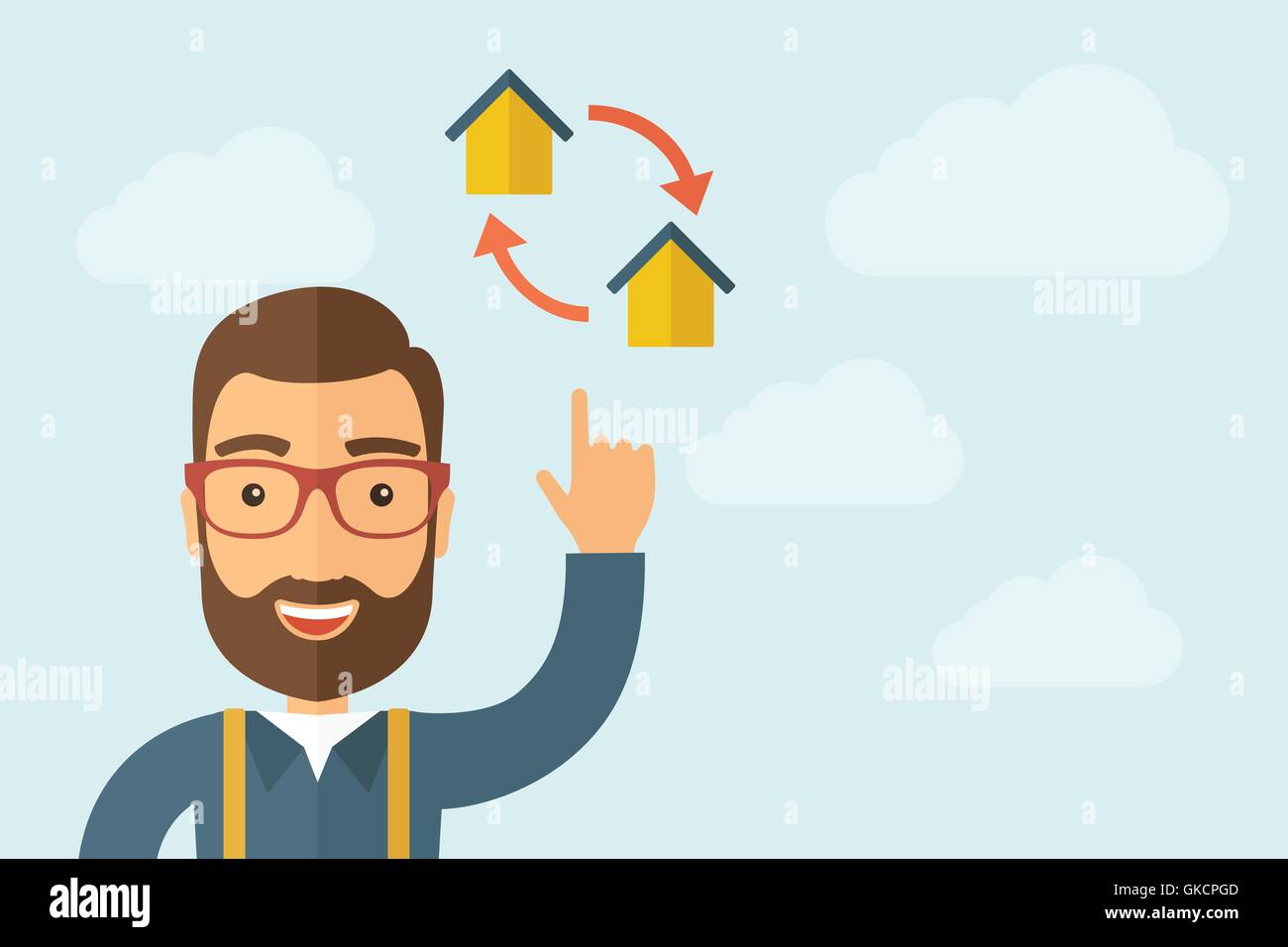 Apartment houses icon vector Stock Vector Images - Alamy