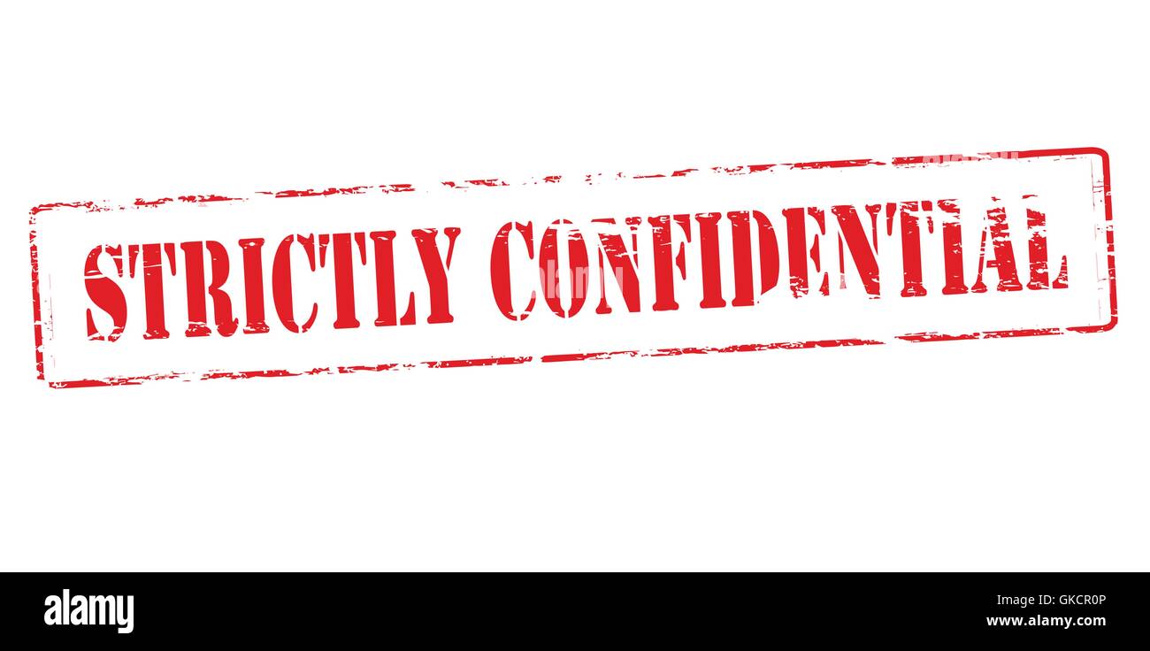 Strictly private and confidential stamp Stock Vector Images - Alamy
