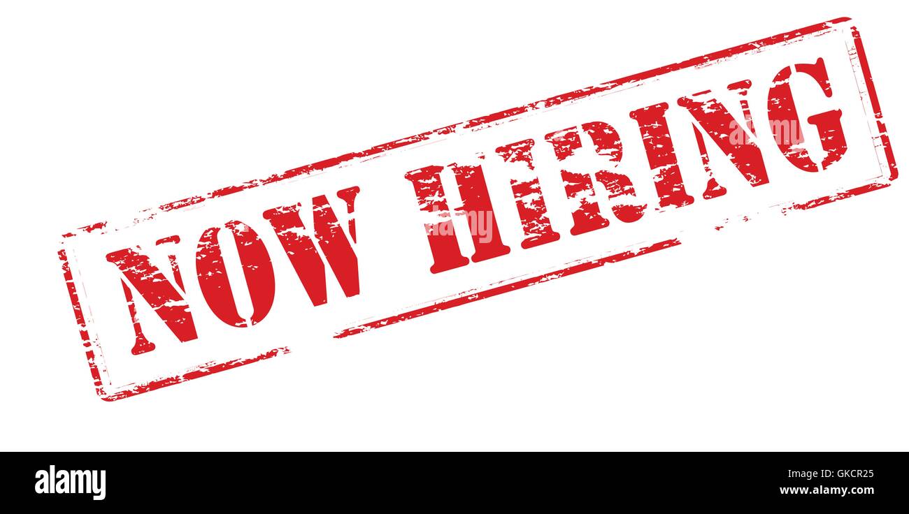 Now hiring sign Stock Vector Images - Alamy