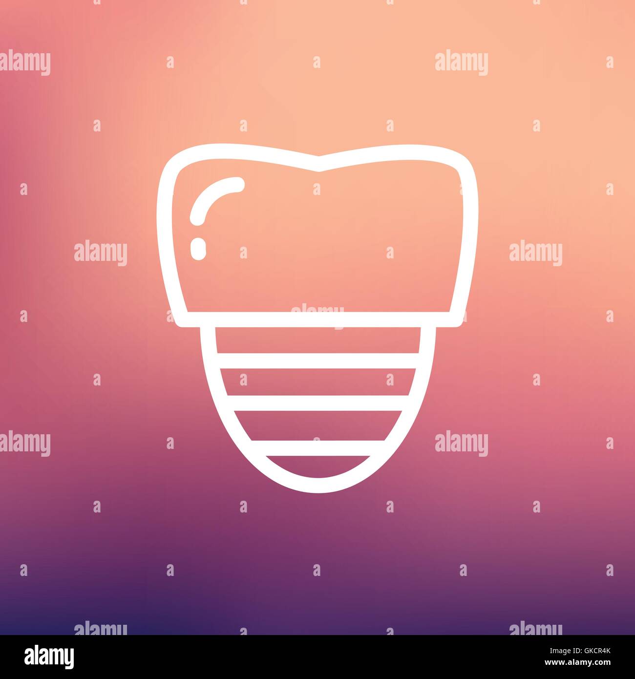 Titanium dental implant icon Stock Vector Images - Alamy