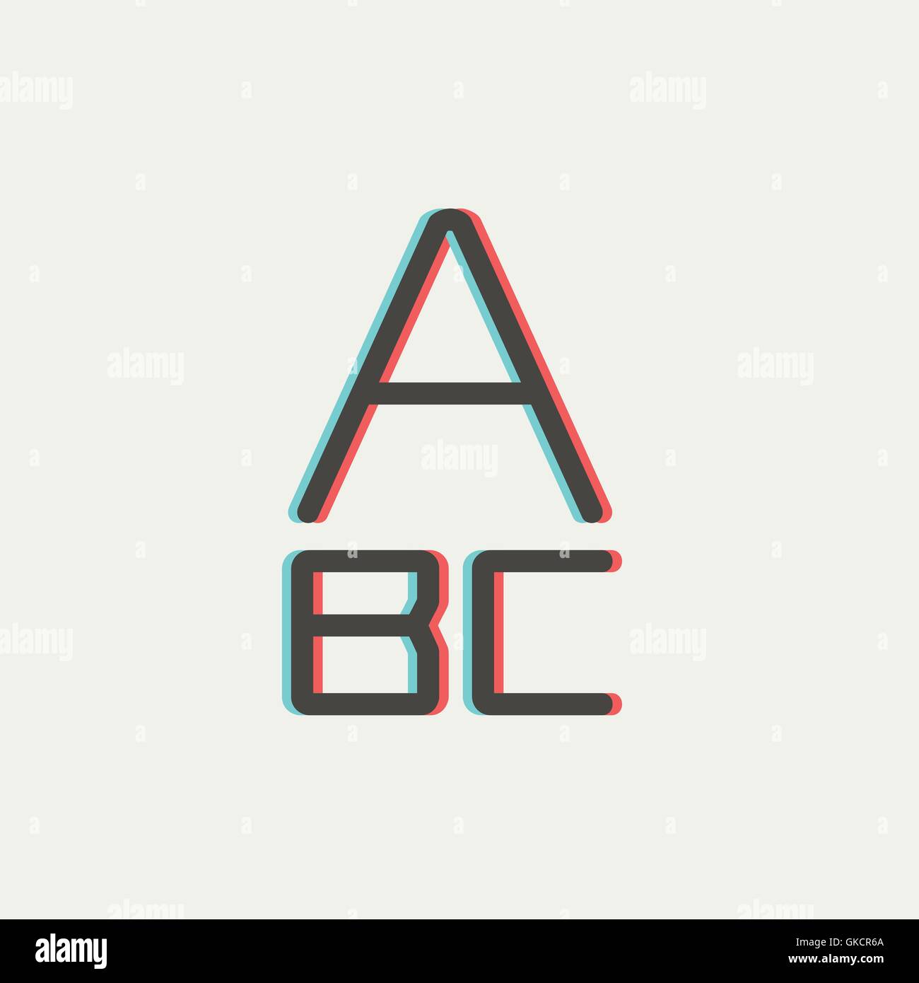 Line font shadow number Stock Vector Images - Alamy