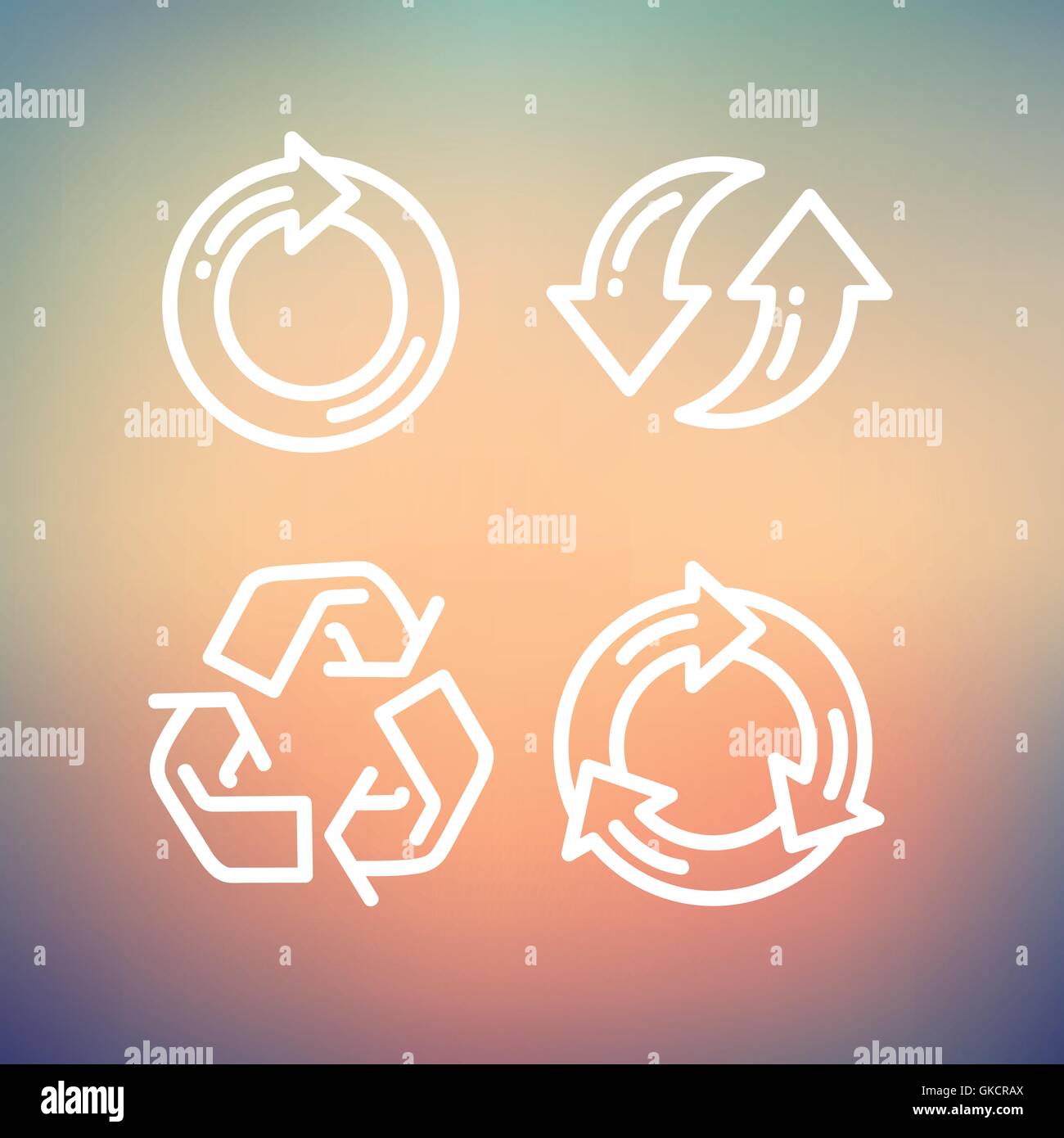 Linear recycled Stock Vector Images - Alamy