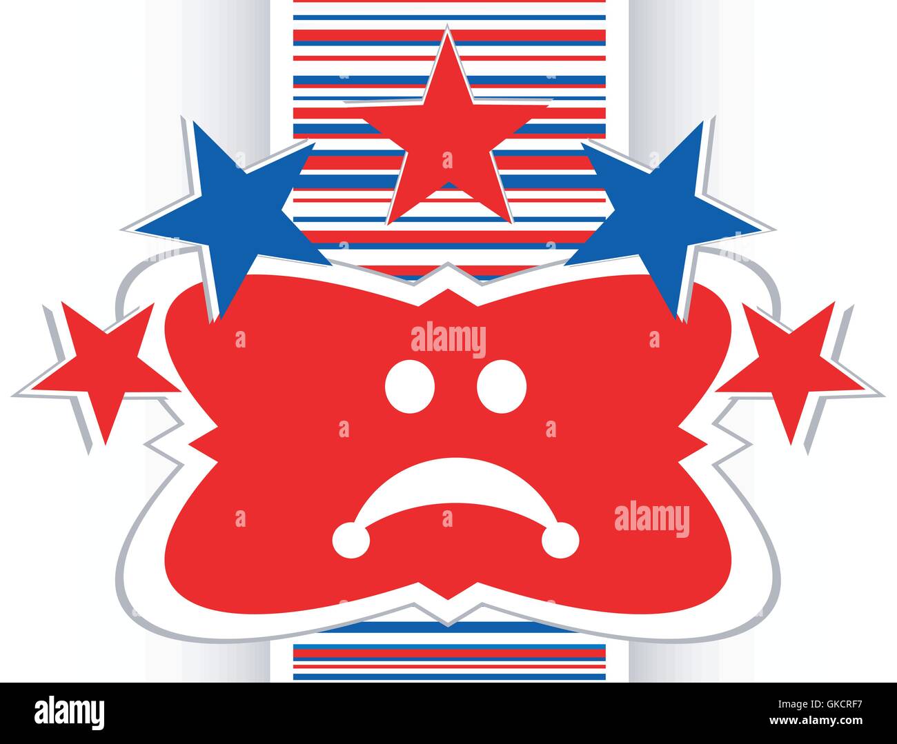 Sad icon (button) isolated on white background vector Stock Vector ...