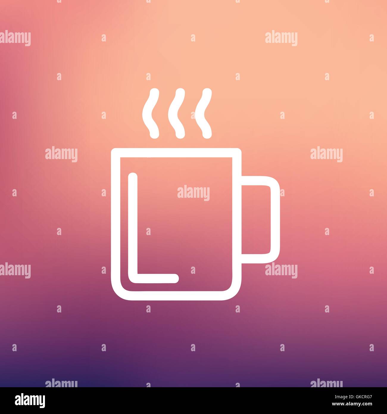 Mug coffee hot plate Stock Vector Images - Alamy