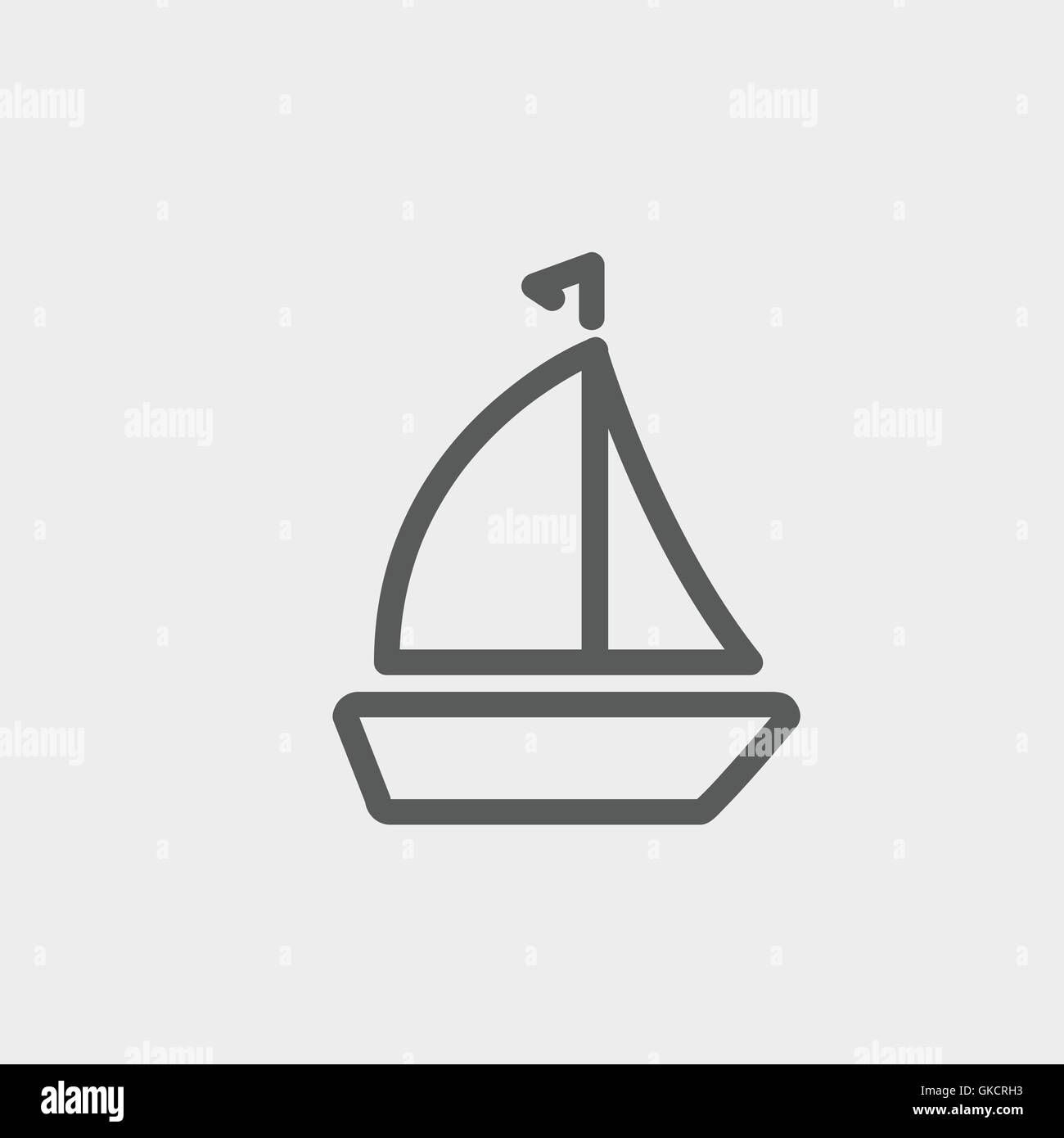 Optimist boat Stock Vector Images - Alamy