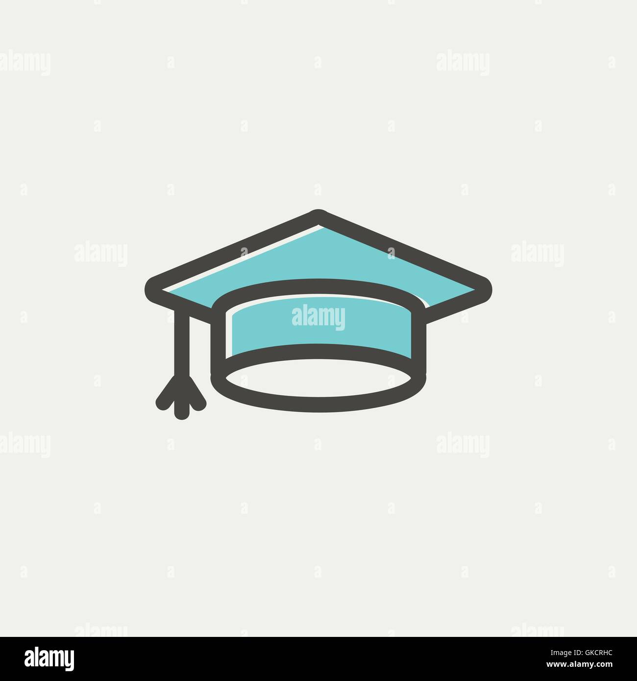 Degree icon linear thin Stock Vector Images - Alamy