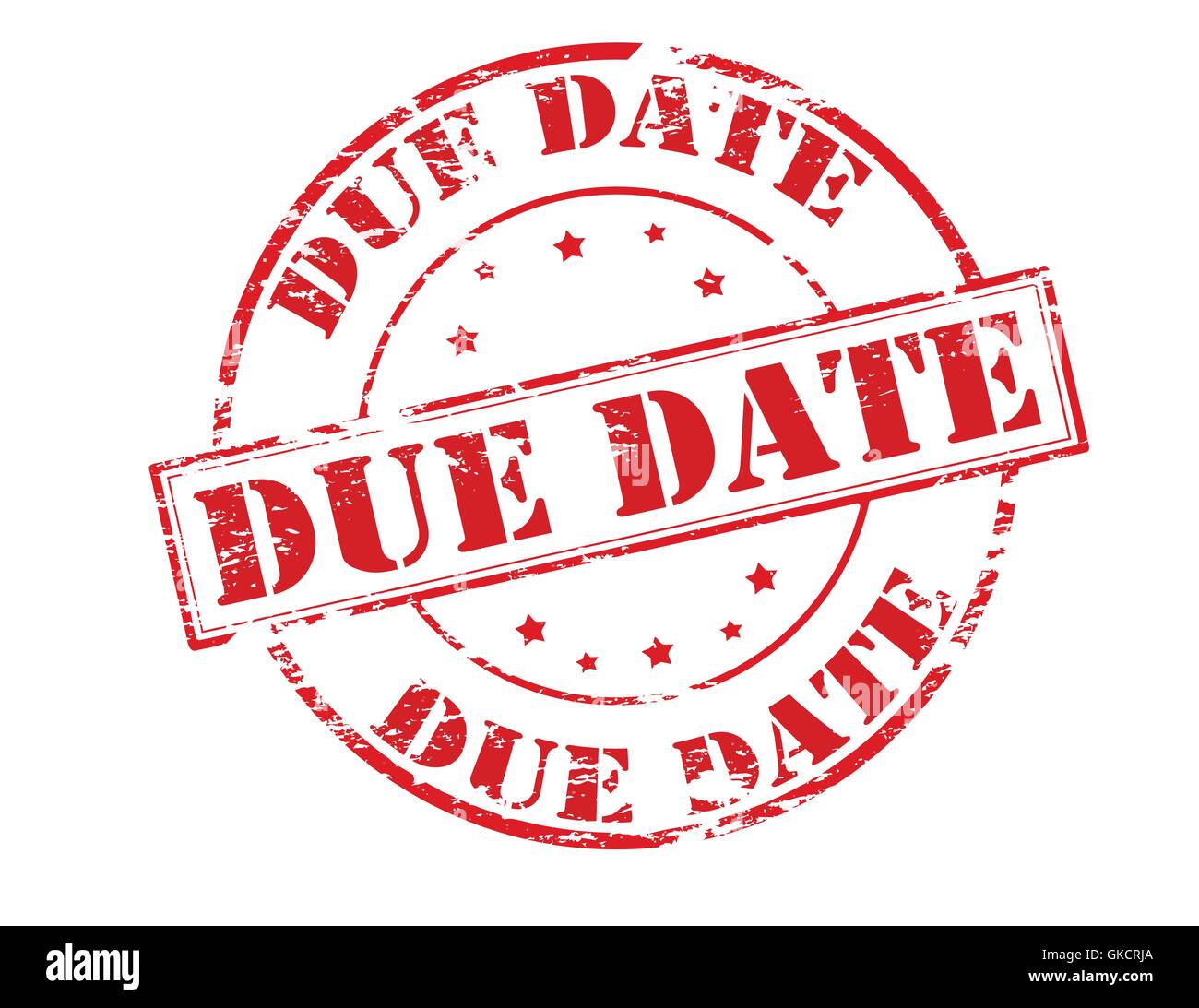 Due date Stock Vector Images - Alamy