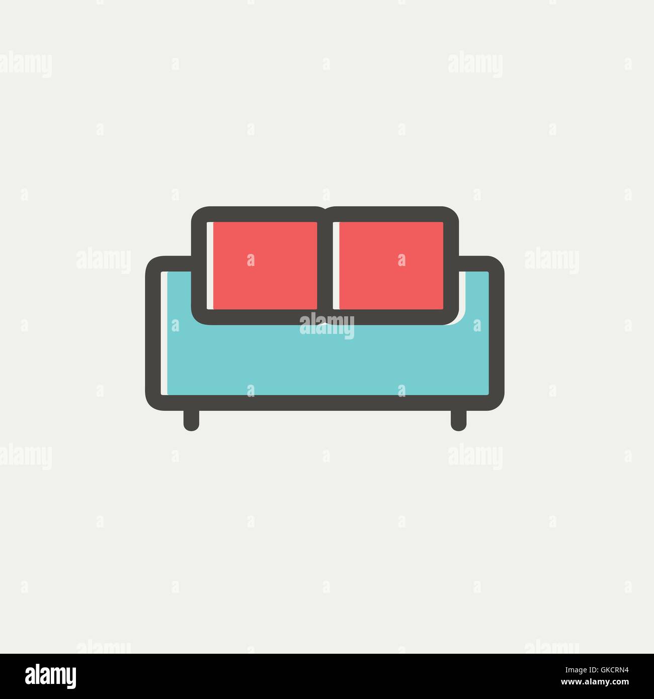 Chair linear icons set Stock Vector Images - Alamy