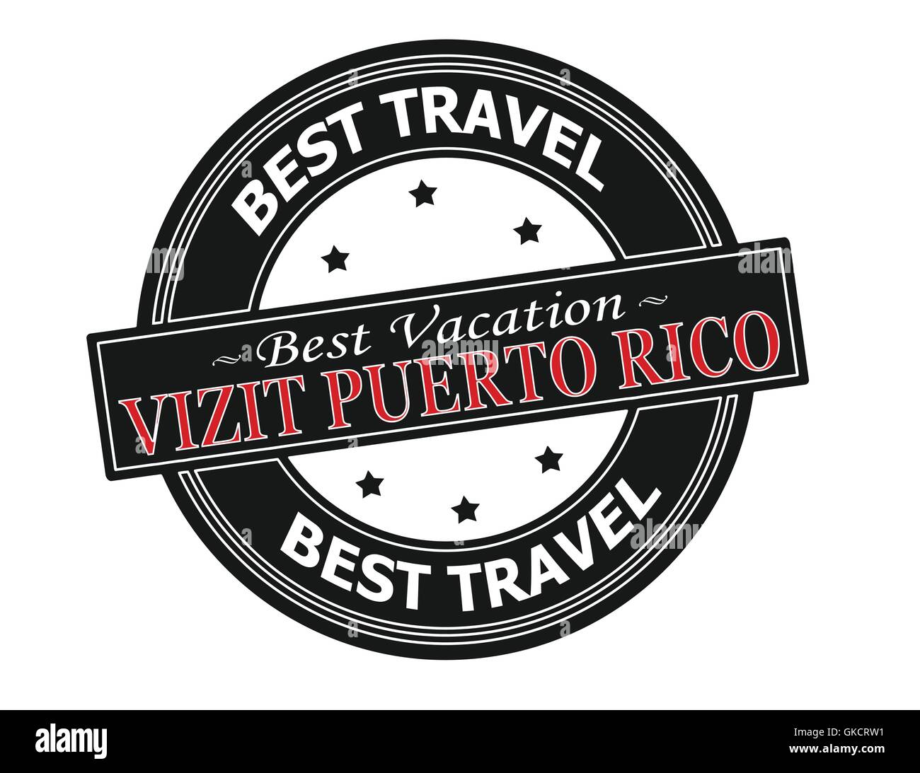 Visit Puerto Rico Stock Vector Image & Art - Alamy