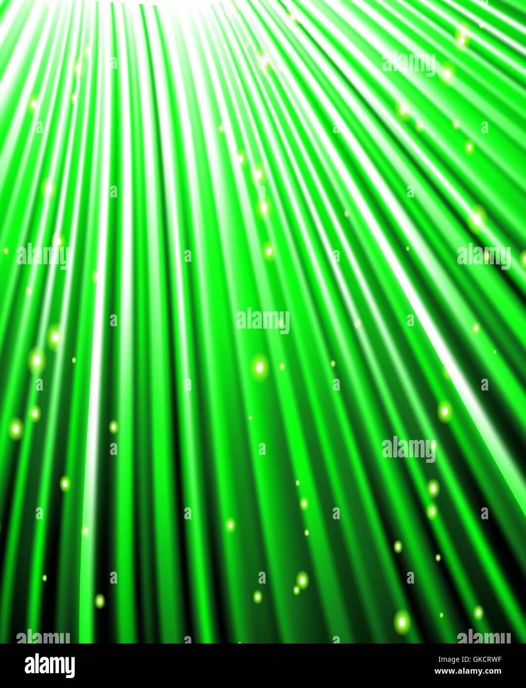 stars are falling on the background of green rays Stock Vector Image ...