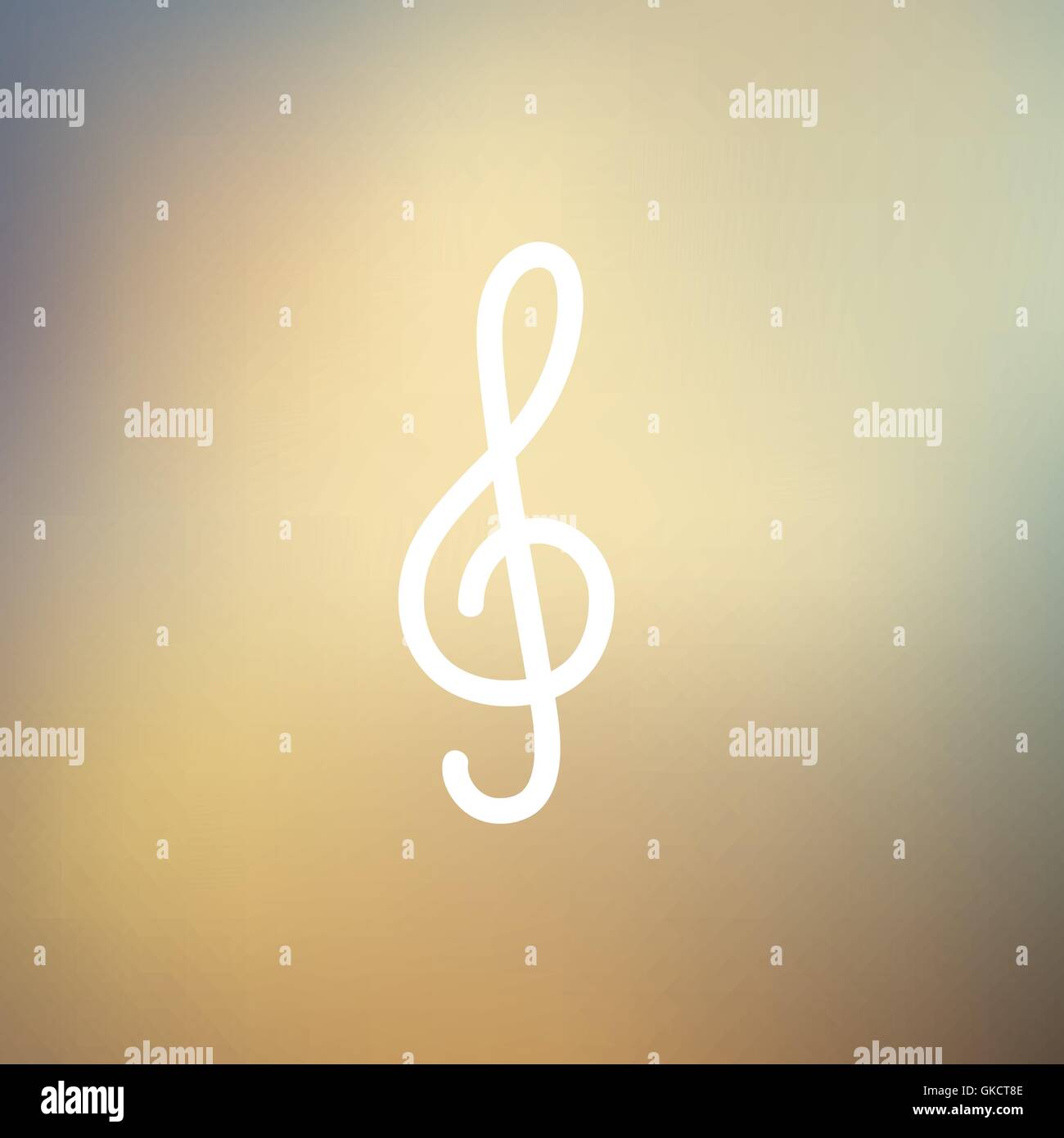 G-clef thin line icon Stock Vector Image & Art - Alamy