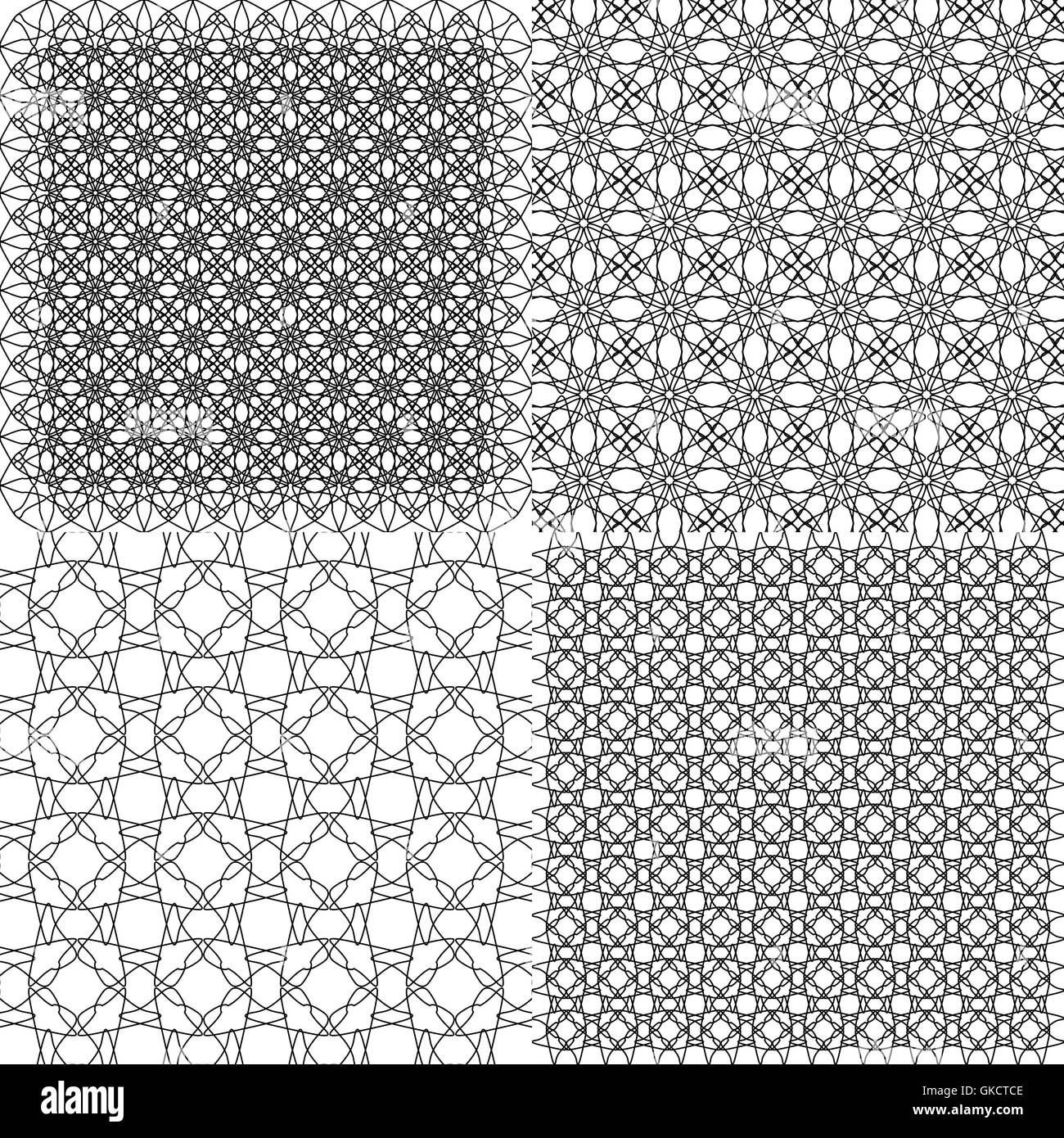 Set abstract vintage geometric wallpaper pattern background with place ...