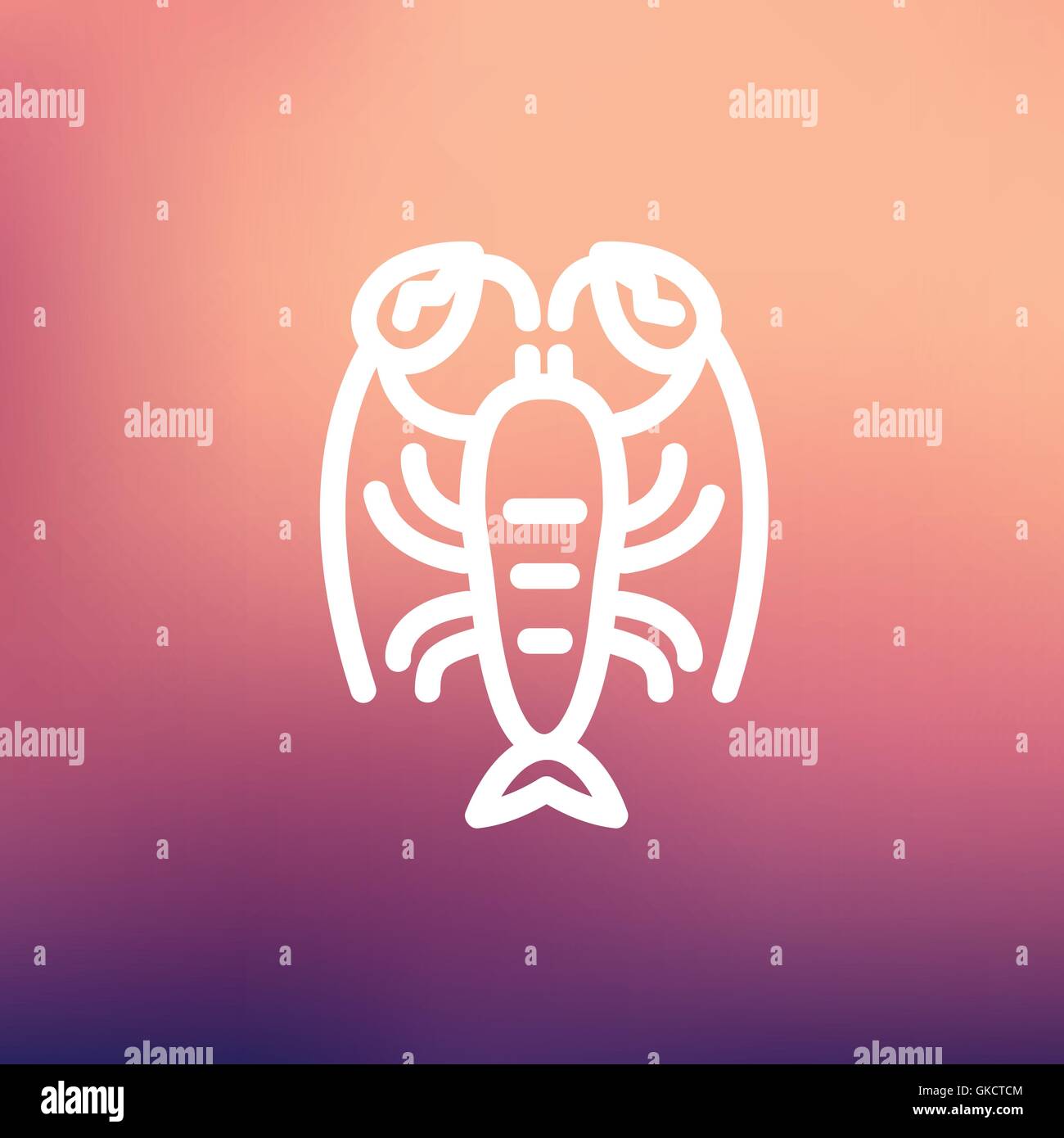 Lobster vector hi-res stock photography and images - Alamy