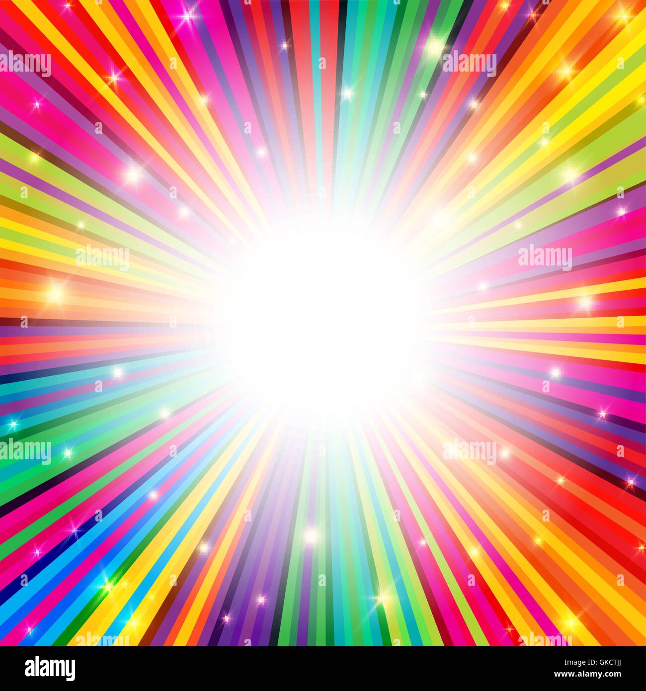 Colorful Rays Psychedelic Background with Space for Your Text in Stock ...