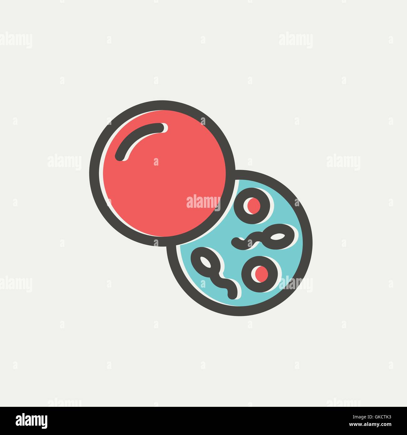 Petri dish biology icon Stock Vector Images - Alamy