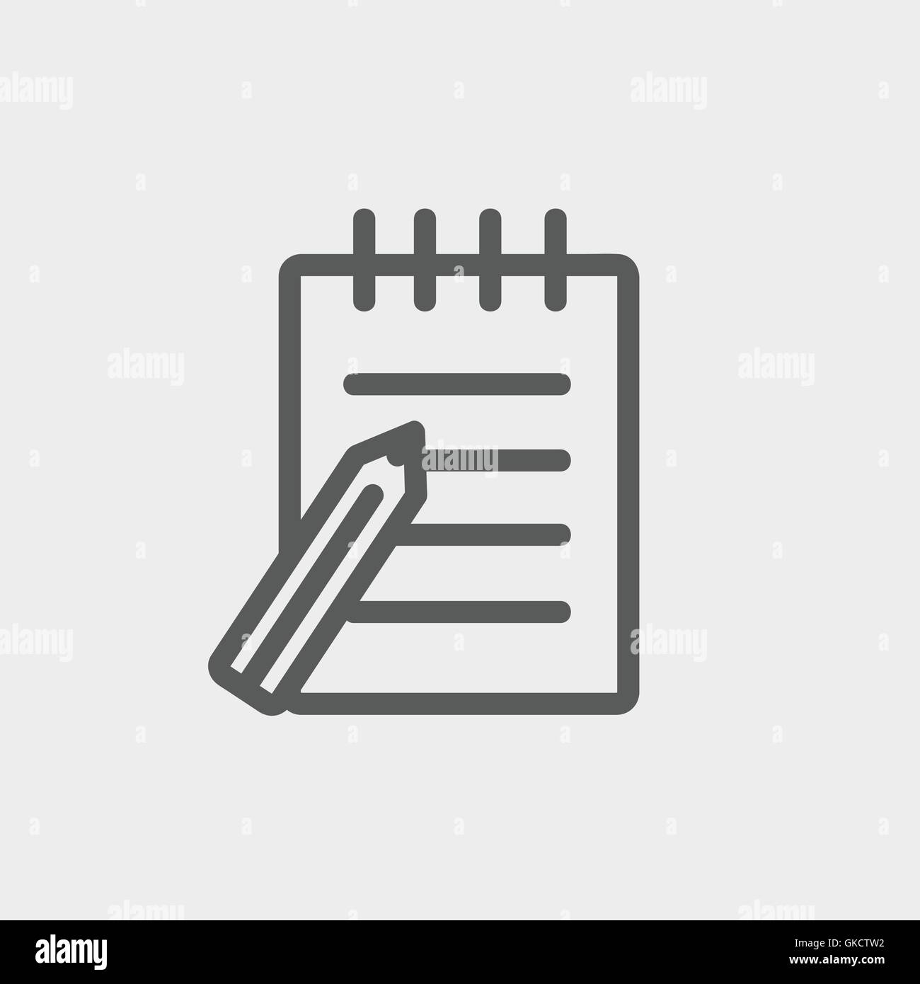 Pen and pad paper Stock Vector Images - Alamy