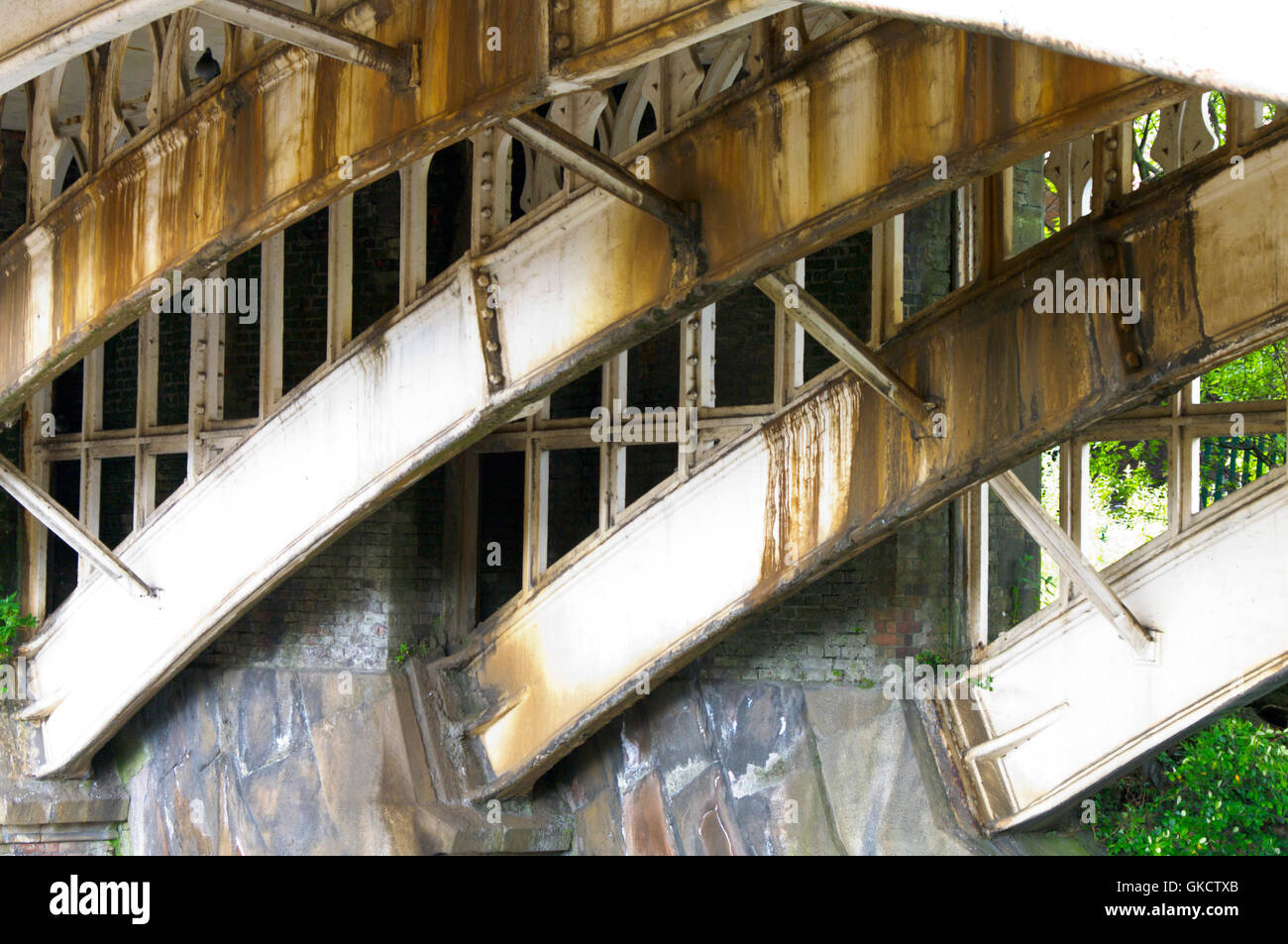 Curves of a bridge in Manchester England UK Stock Photo - Alamy