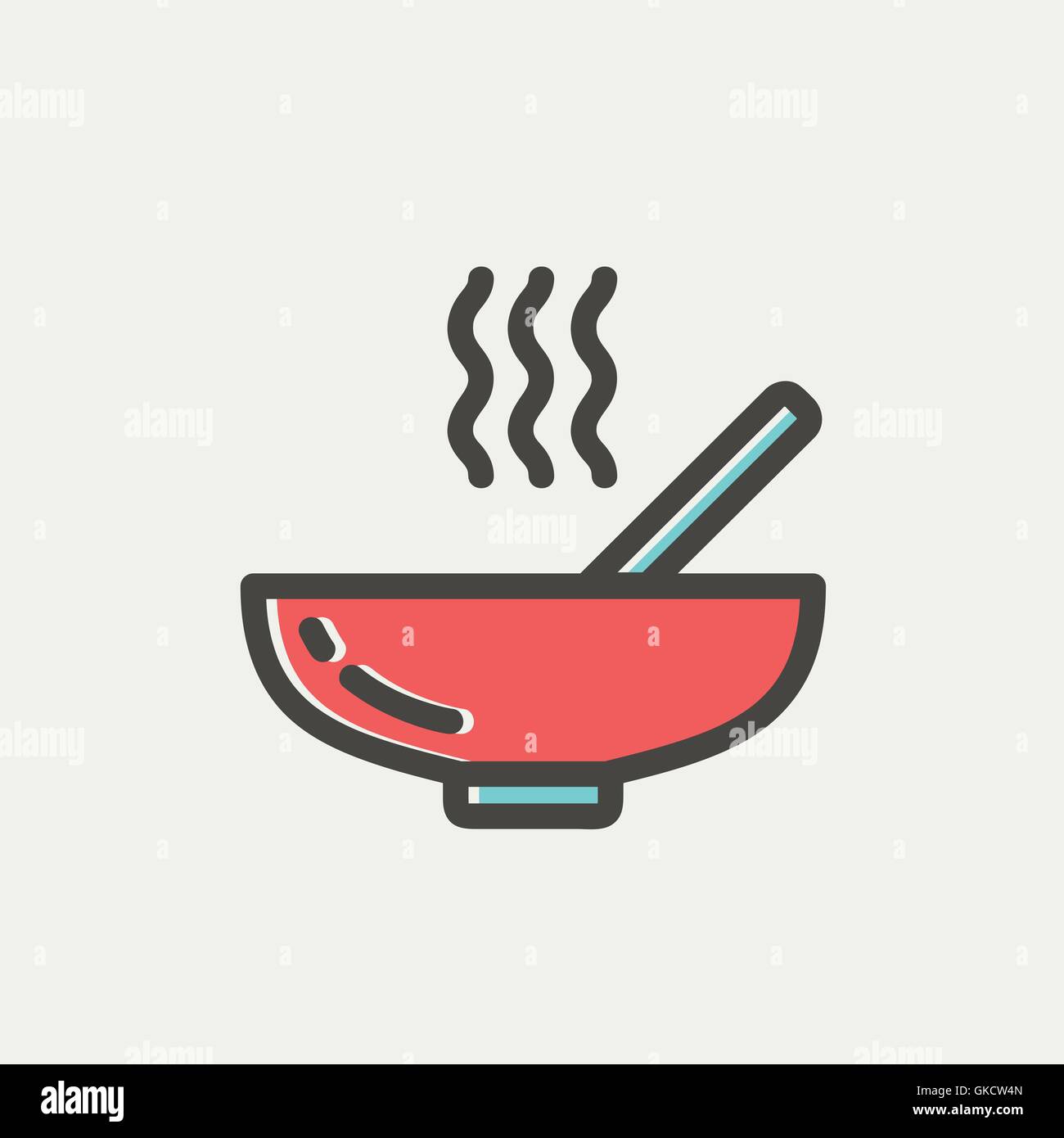 Hot chicken icon outline hi-res stock photography and images - Alamy