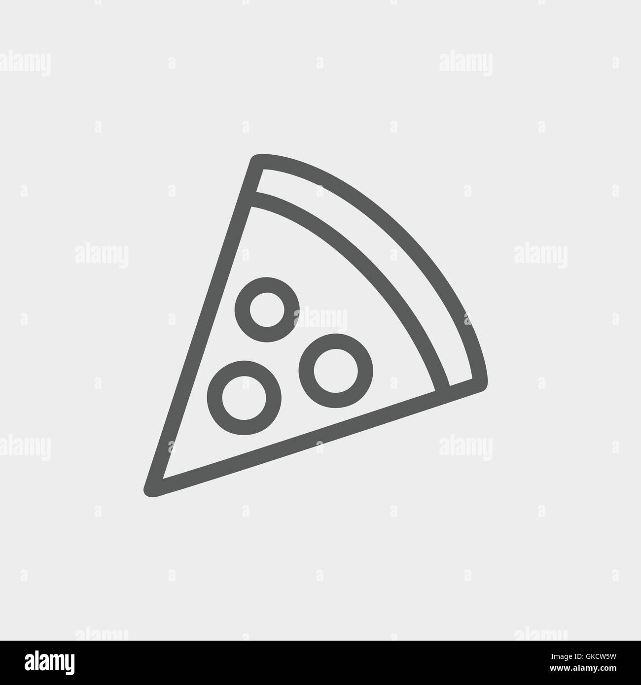 Pepperoni pizza slice vector Black and White Stock Photos & Images - Alamy