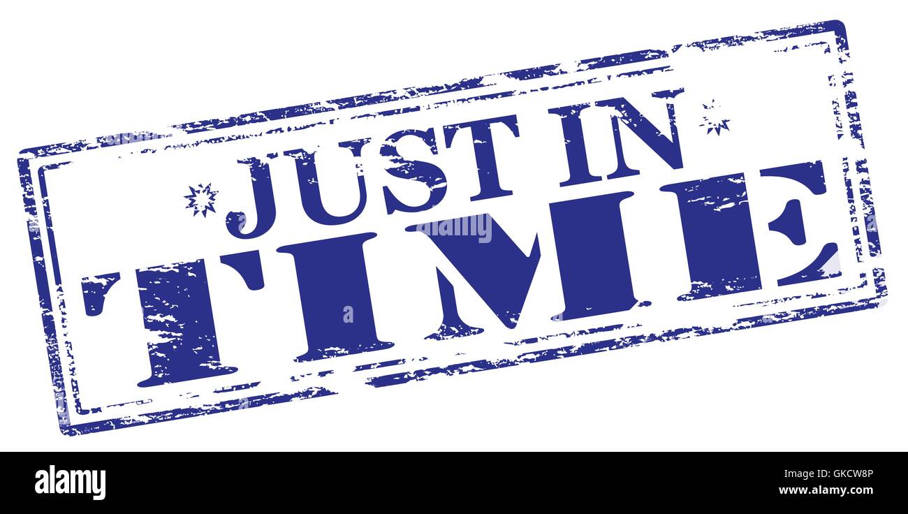 Just in time Stock Vector Image & Art - Alamy