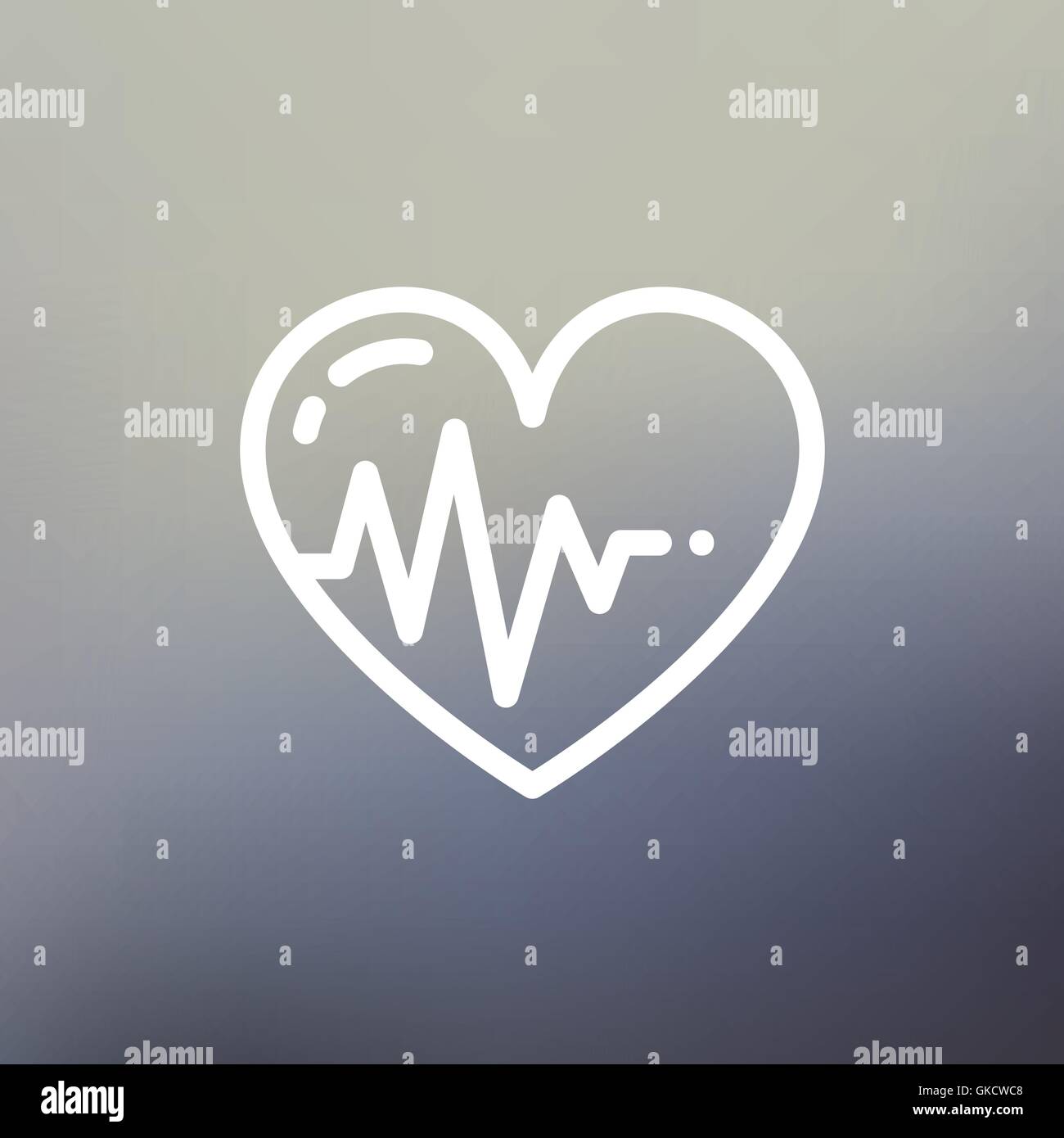 Ecg heart outline Stock Vector Images - Alamy