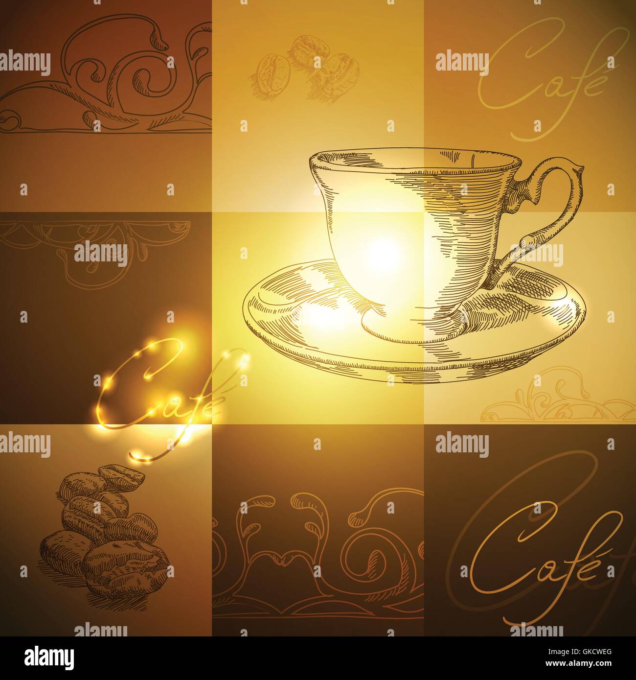 Beige restaurant background Stock Vector Images - Alamy