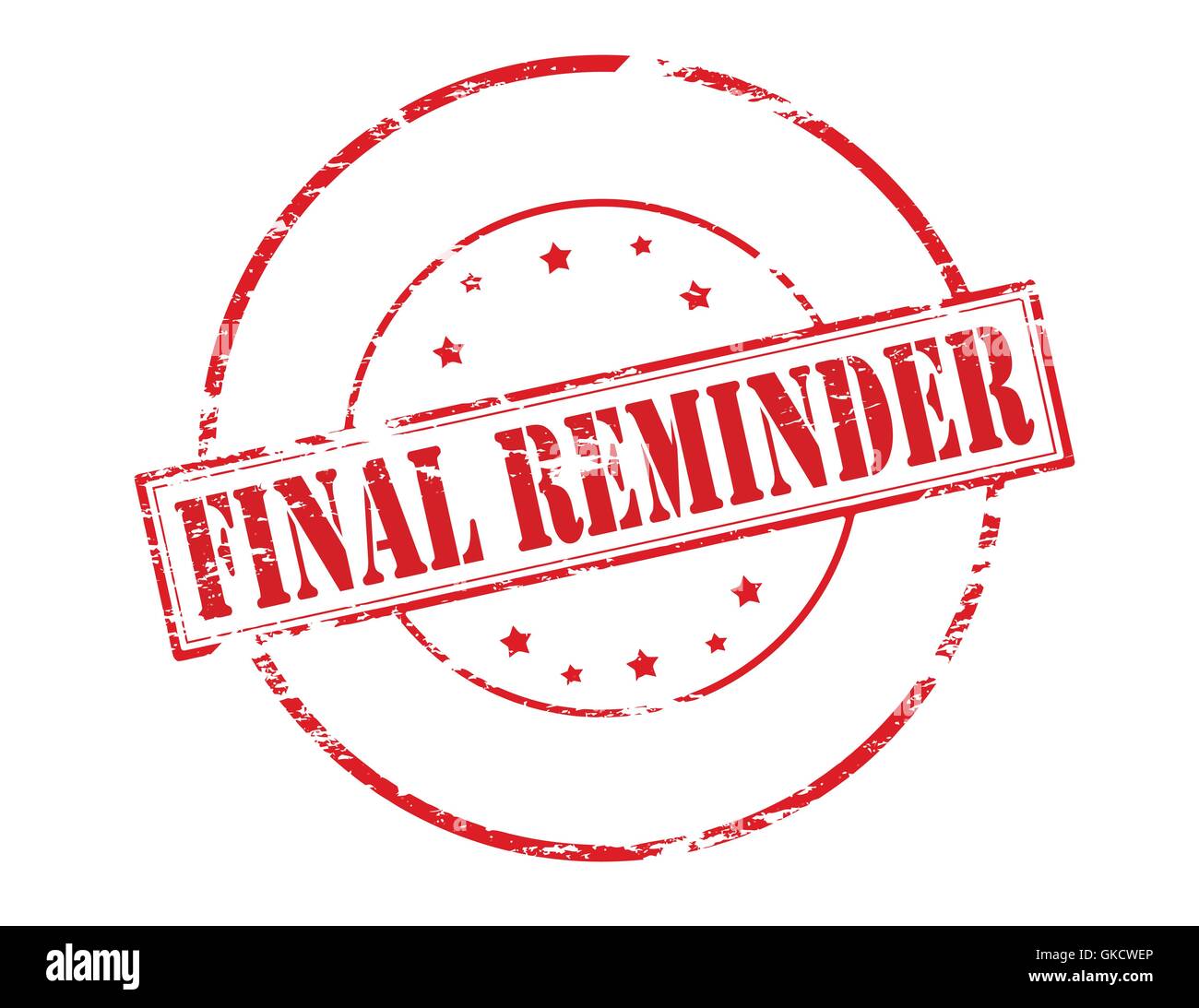 Final notice stamp Stock Vector Images - Alamy