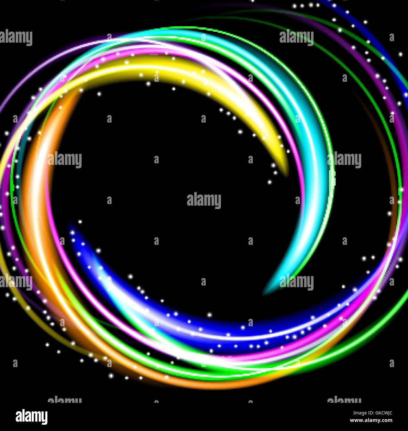 Vector illustration of colorful abstract background with blurred magic ...