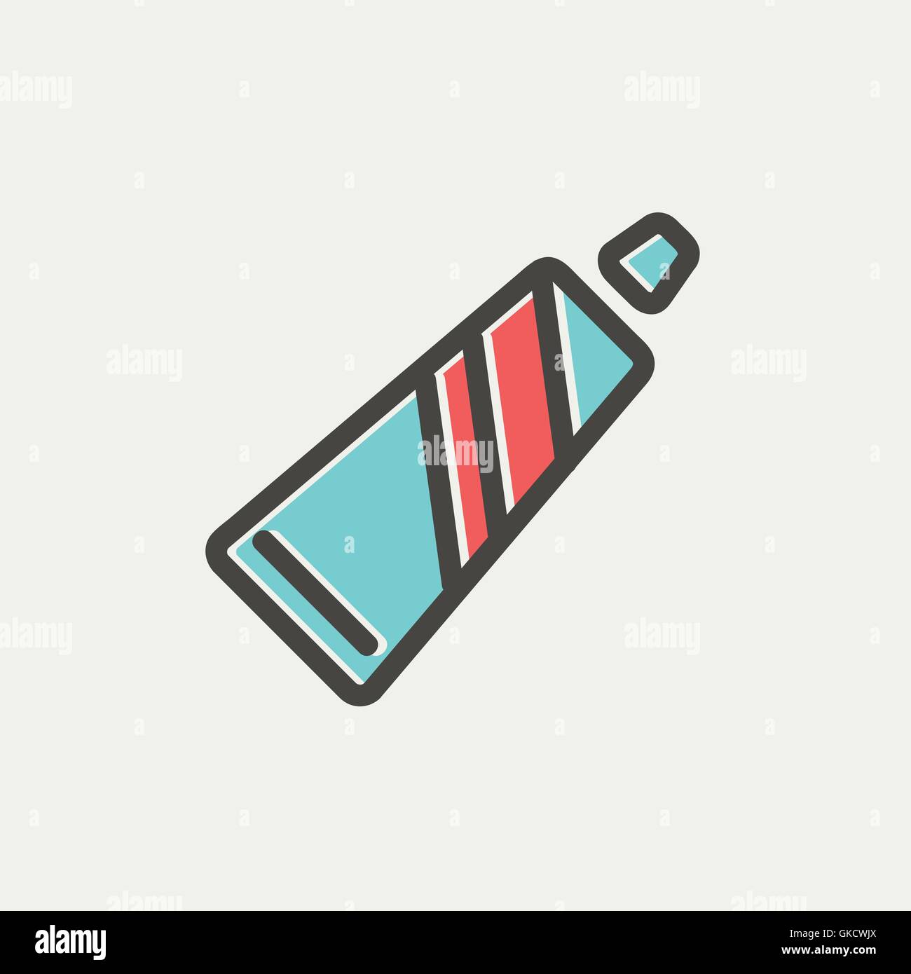 White line toothbrush tube toothpaste hi-res stock photography and ...