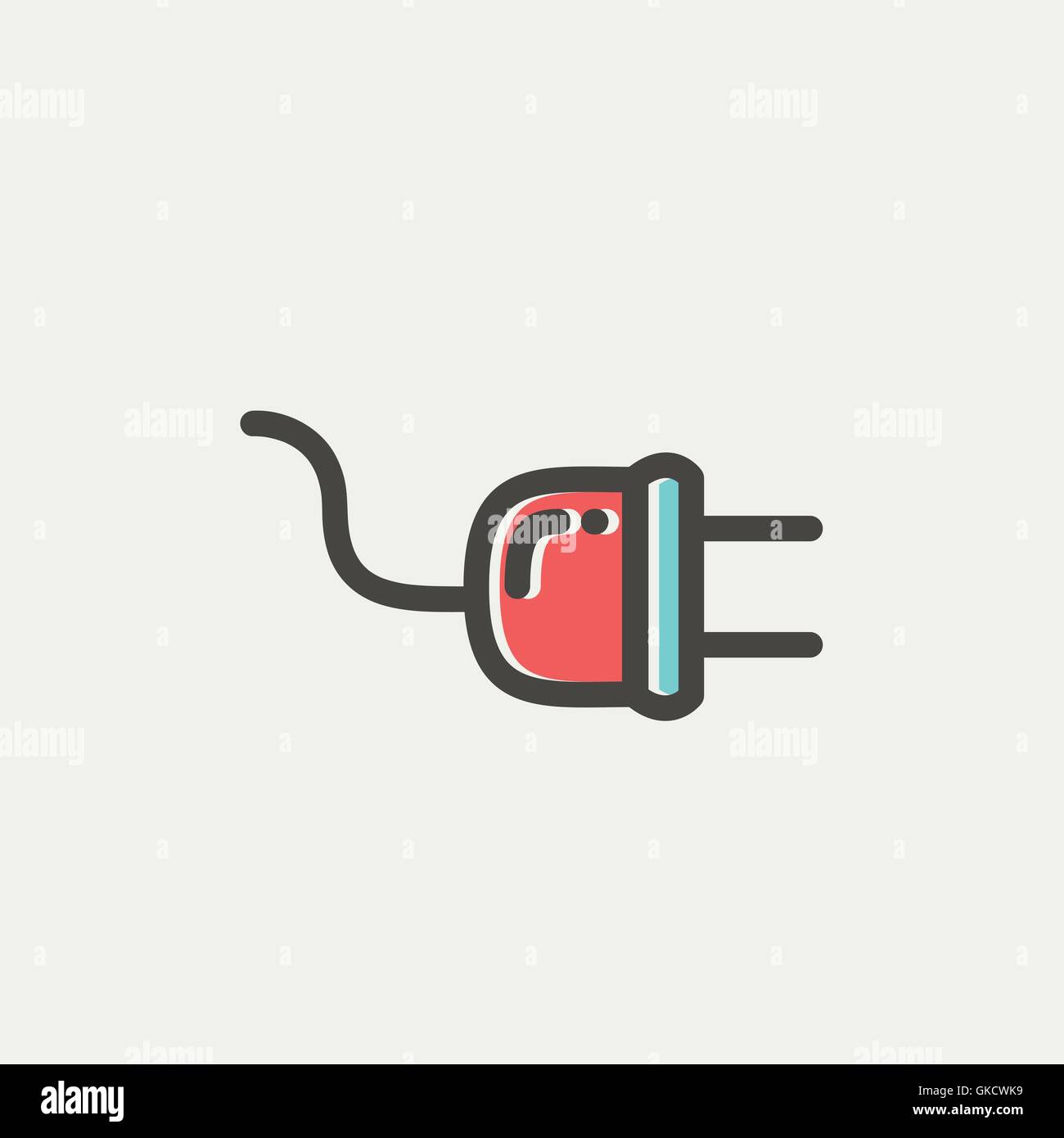 Electricity plug graphic Stock Vector Images - Alamy