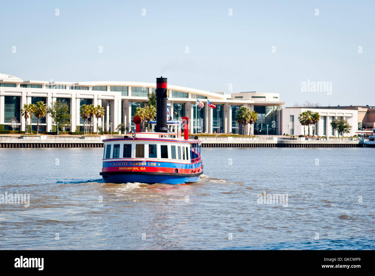 The Juliette Gordon Low, one of the Savannah Belles ferries en route to ...