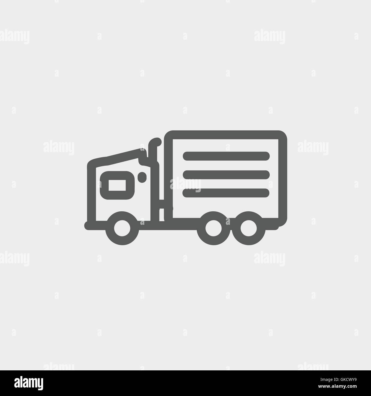 Courier vector thin line Stock Vector Images - Alamy