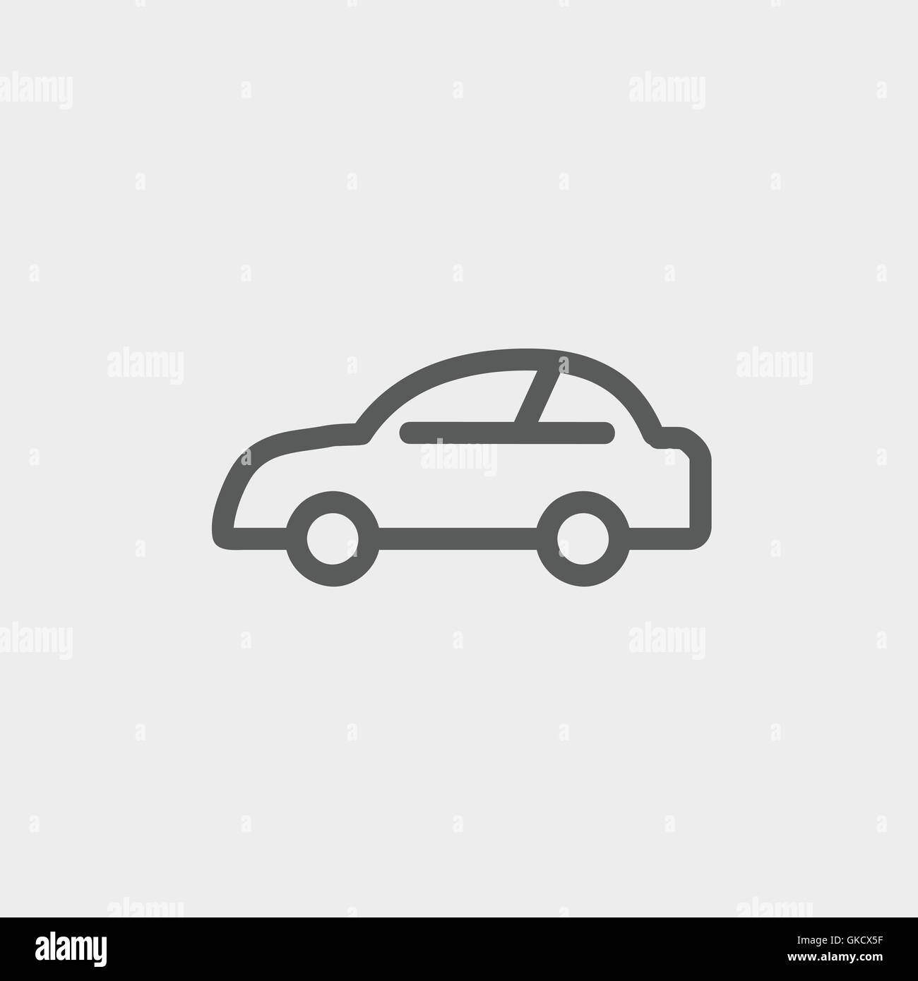 Car thin line icon Stock Vector Image & Art - Alamy