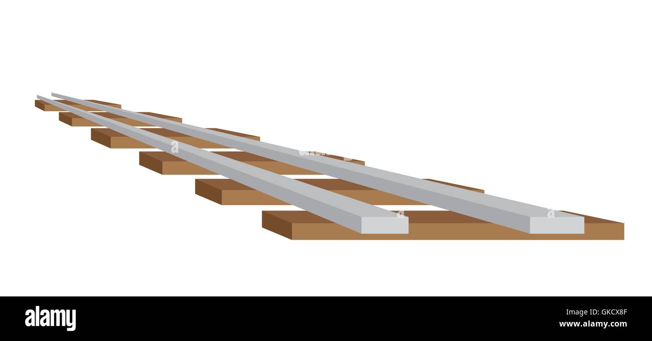 Steel track Stock Vector Images - Alamy
