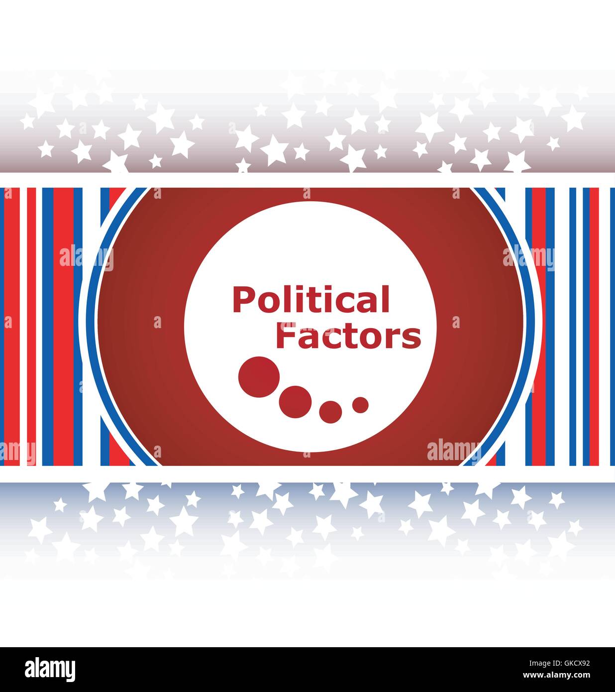 political factors web button, icon isolated on white vector Stock ...