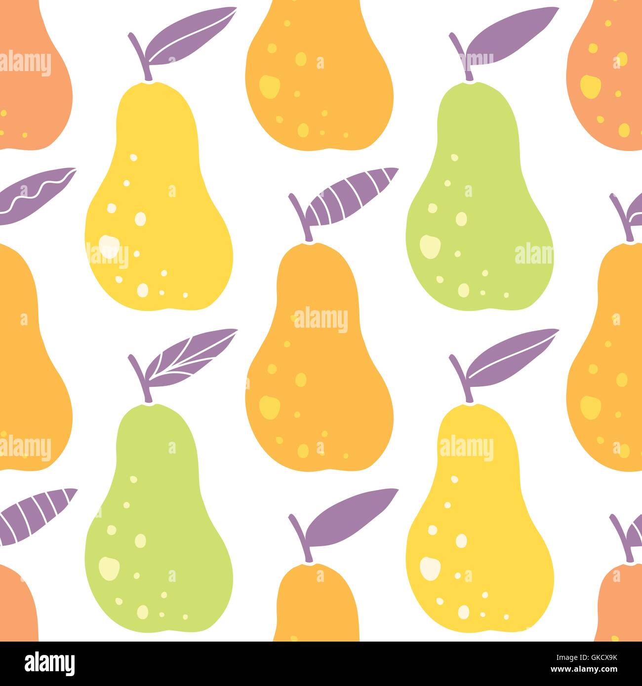 Vector yummy pears seamless pattern background Stock Vector Image & Art ...