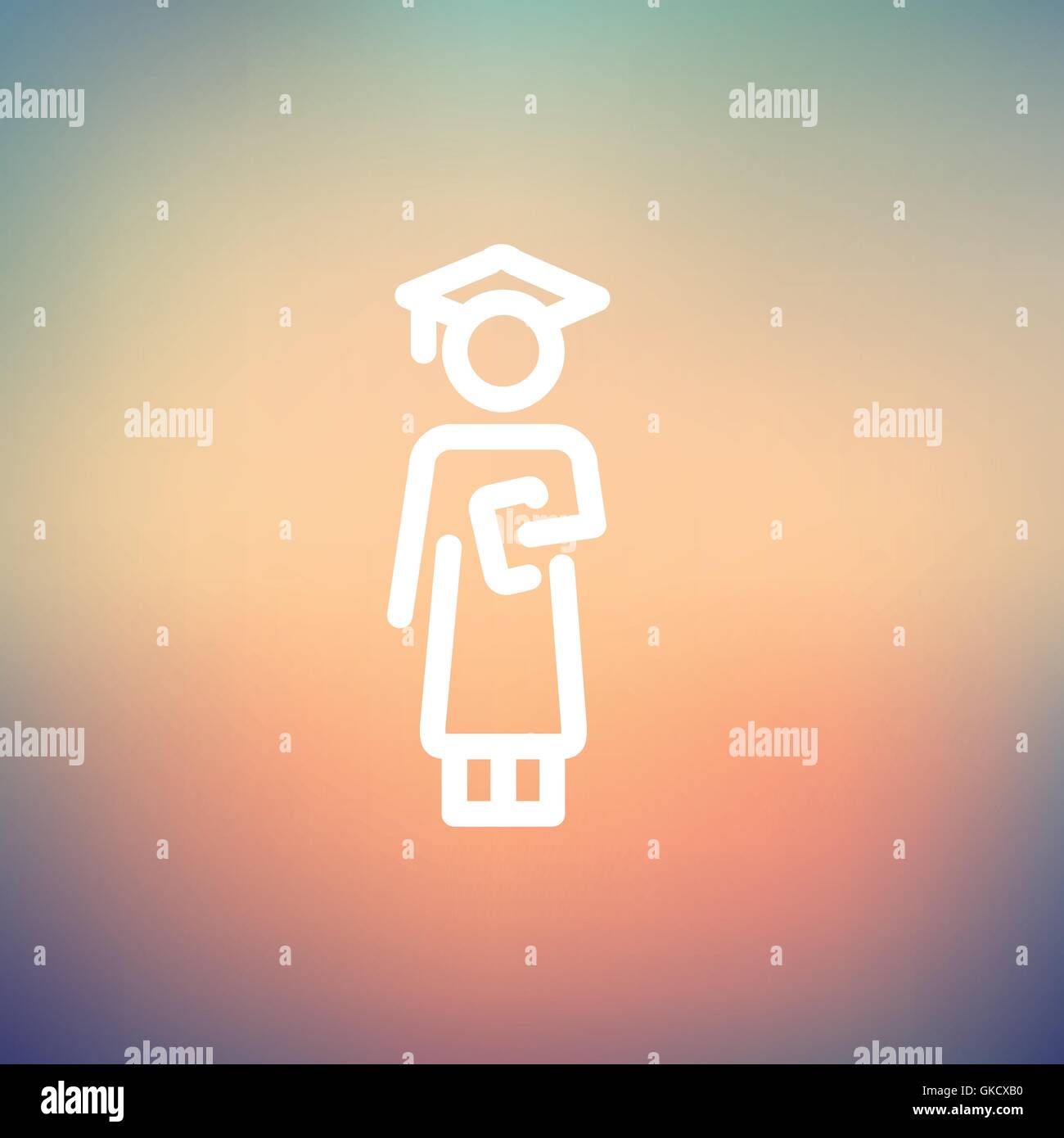 High school graduation ceremony Stock Vector Images - Alamy