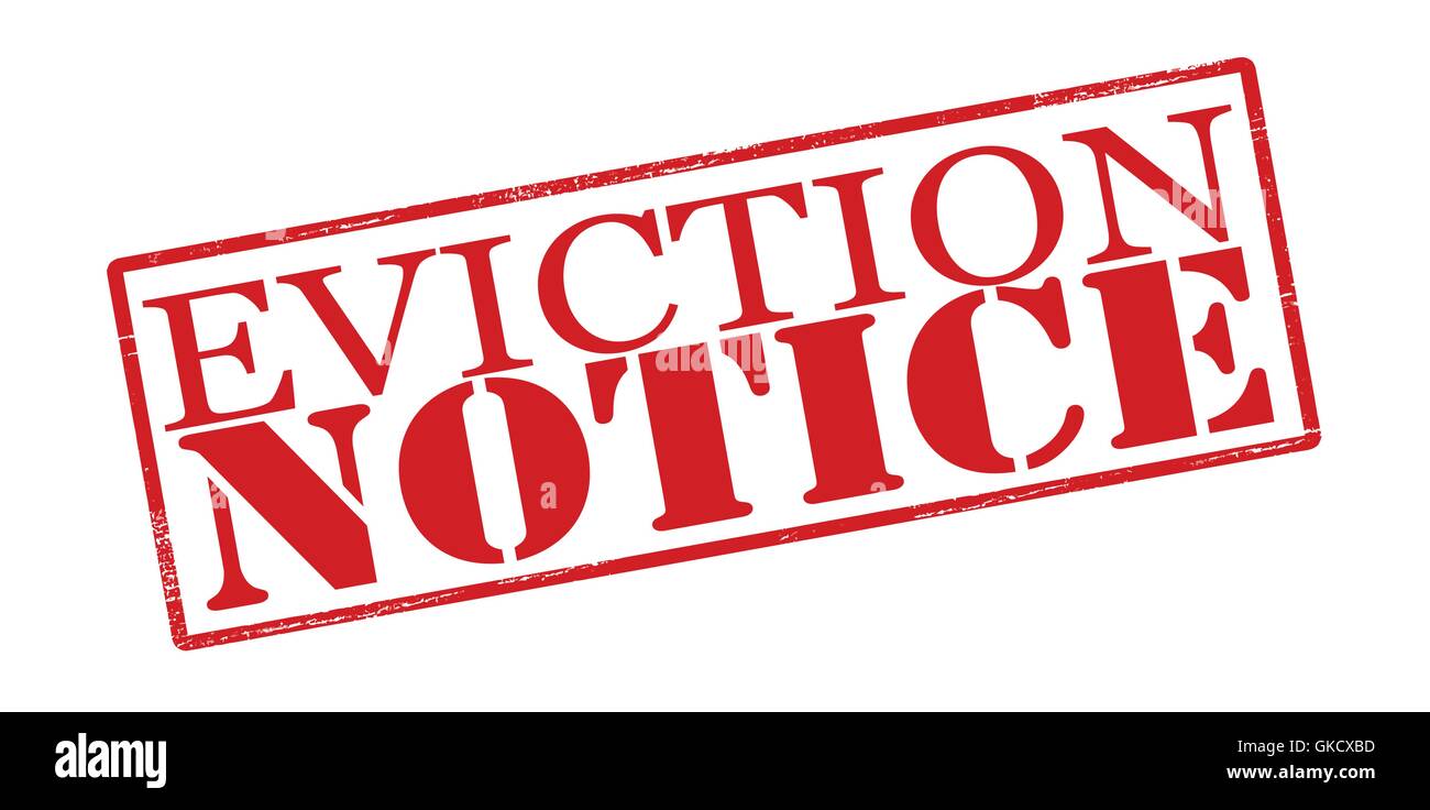 Eviction notice sign Stock Vector Images - Alamy