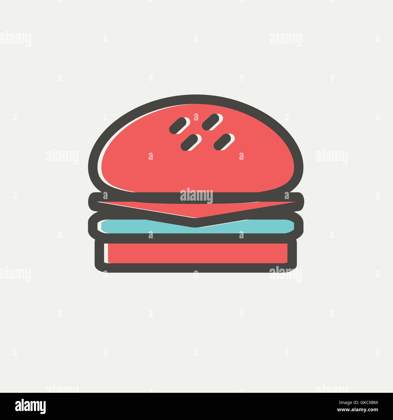 Closeup chicken sandwich onion Stock Vector Images - Alamy